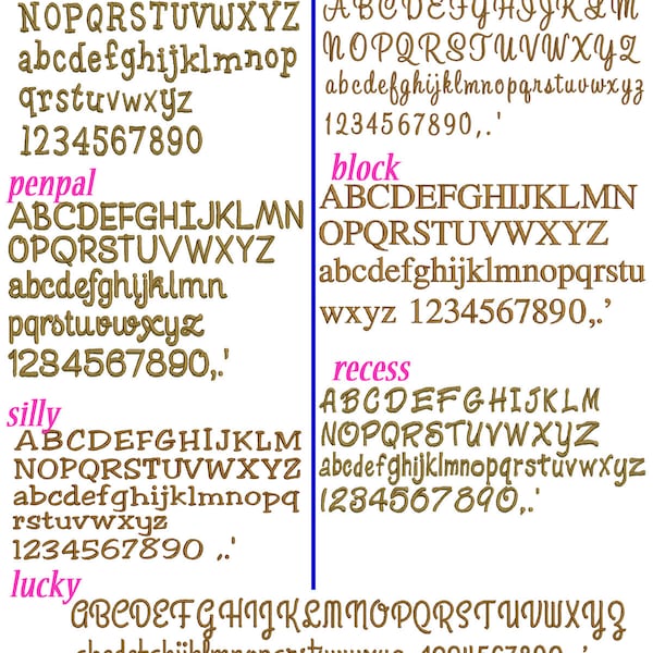 Popular Fonts - Etsy