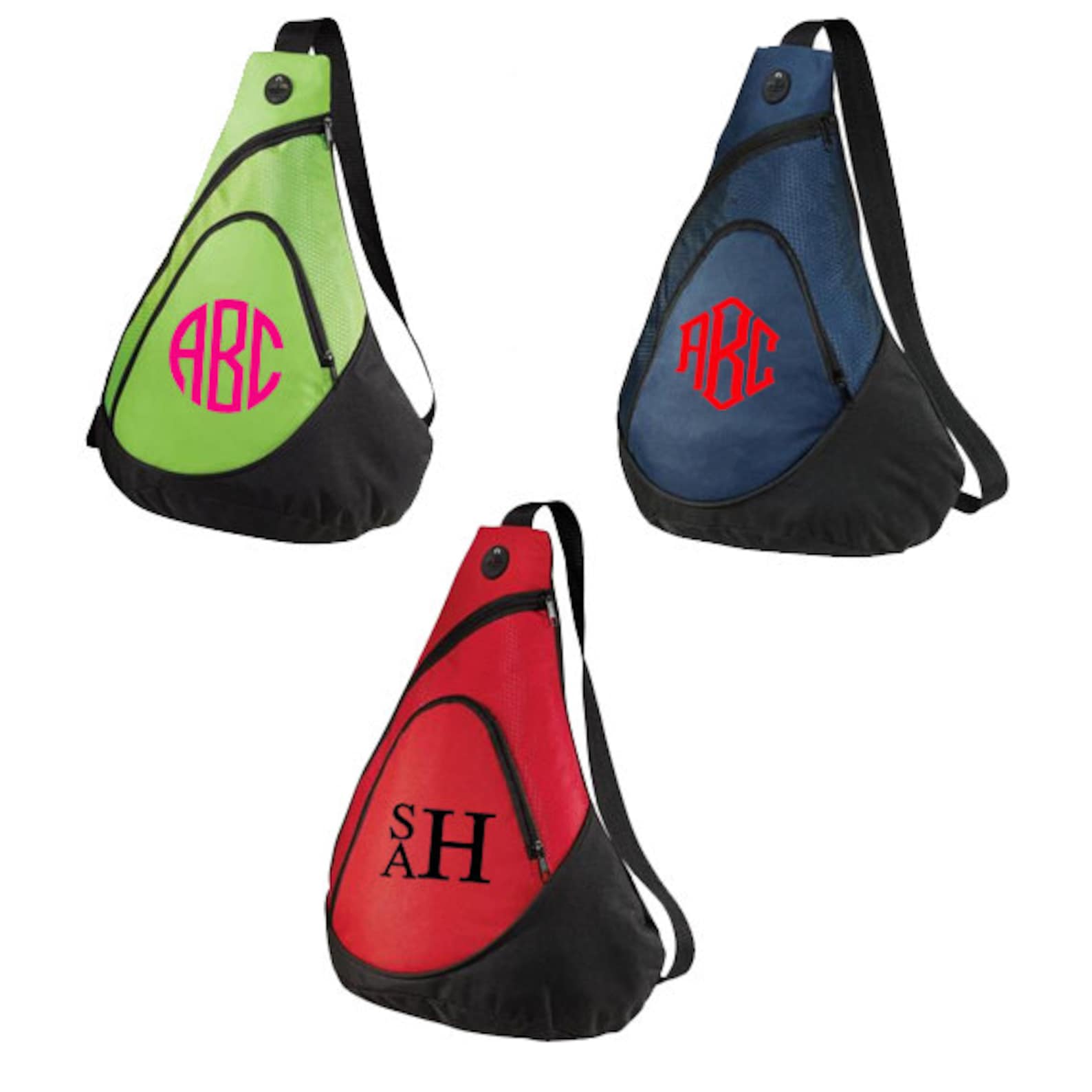 Monogrammed Sling Bag-monogrammed Sling Backpack-personalized Sling Bag ...