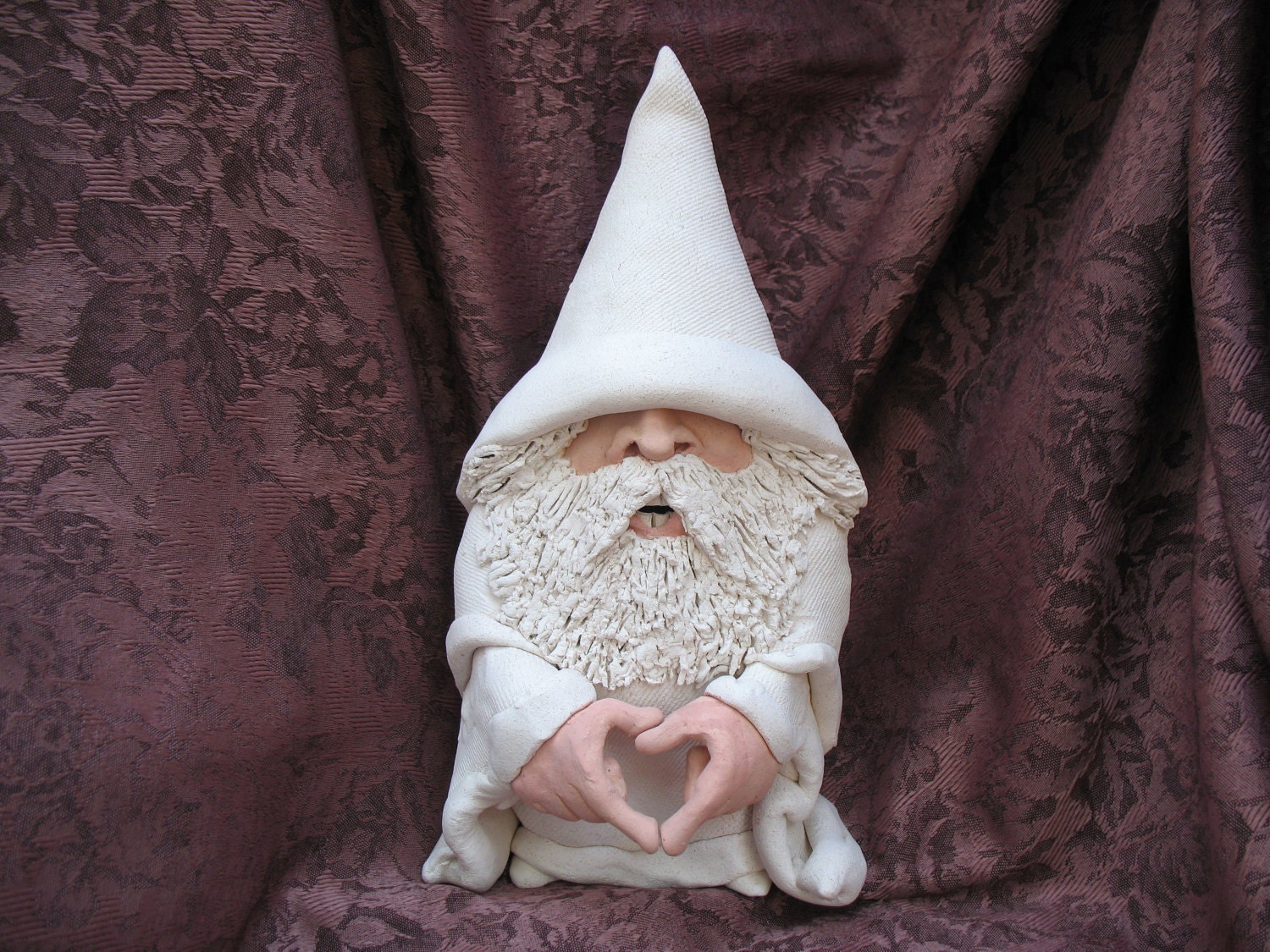 White Wizard Making Heart Sign - Etsy
