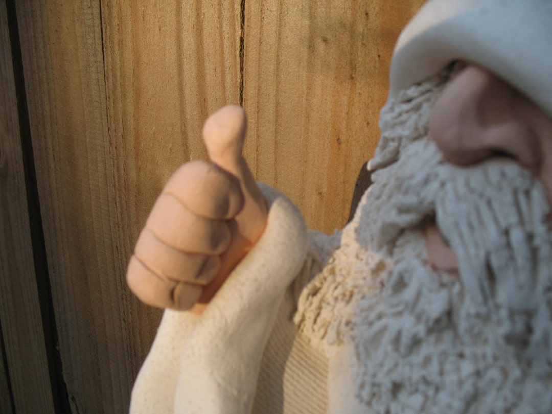 Thumbs up Wizard Sculpture - Etsy