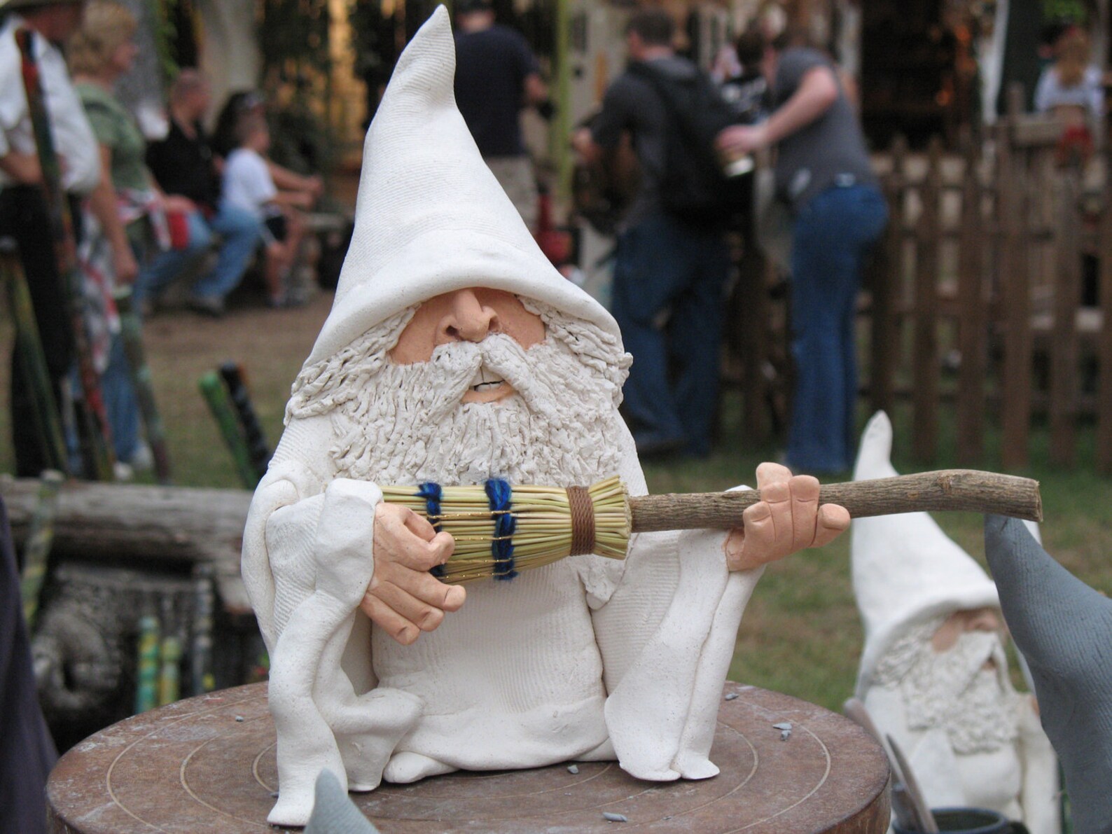 White Wizard Sculpture Playing Air Guitar - Etsy