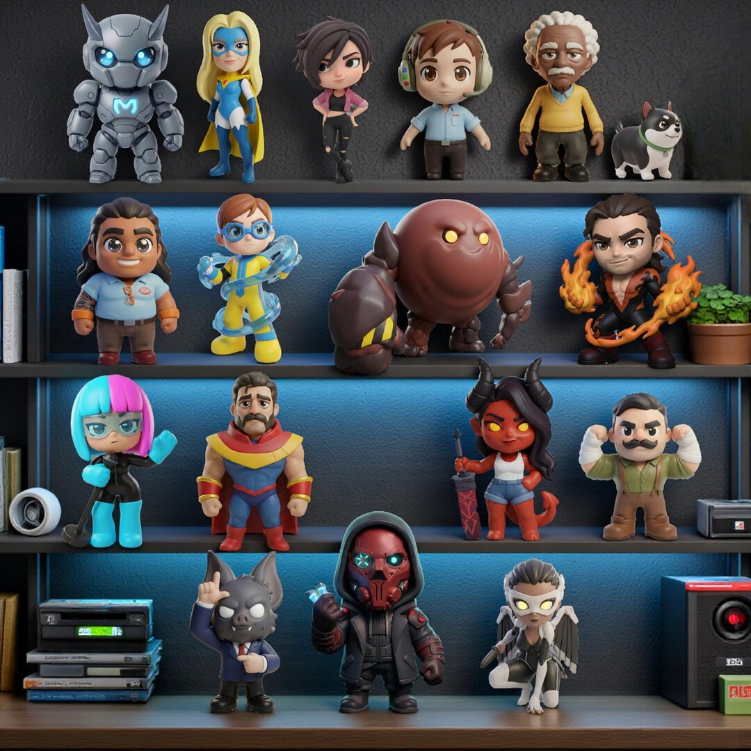 Dispatch Chibi Figure Bundle 3d STL File - Etsy