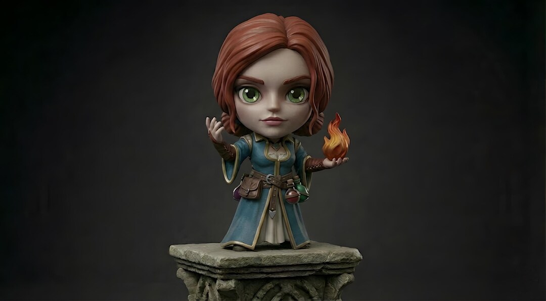 The Witcher 3 Triss Merigold Figure 3d STL File - Etsy