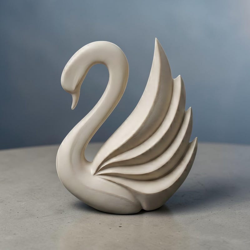 Abstract Swan Sculpture - Etsy