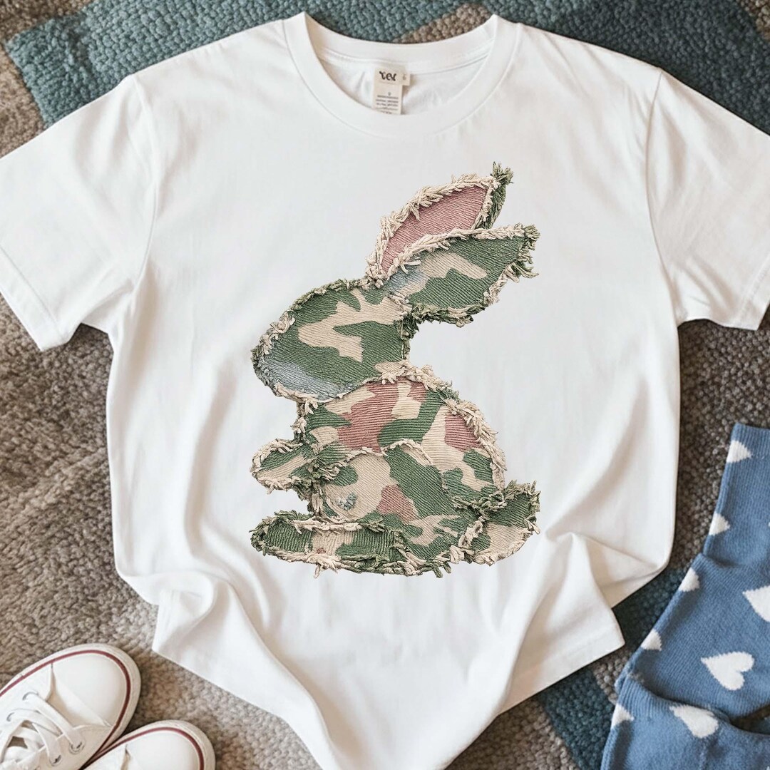 Camouflage Bunny Png, Bunny Faux Patchwork Png, Camo Bunny Png ...