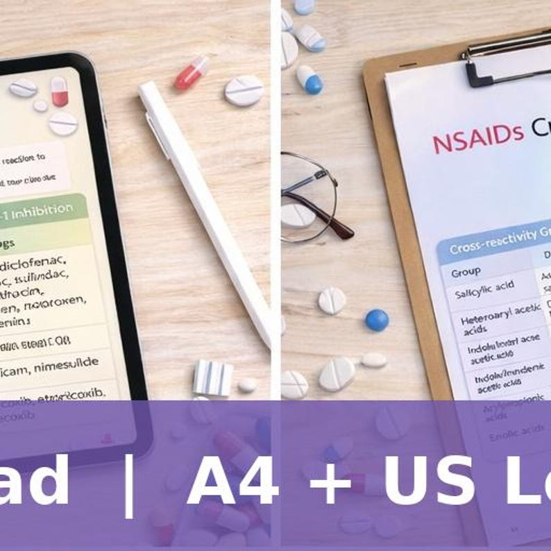 Nsaids Cross-reactivity Chart | COX-1 Inhibition Guide | Drug Allergy ...
