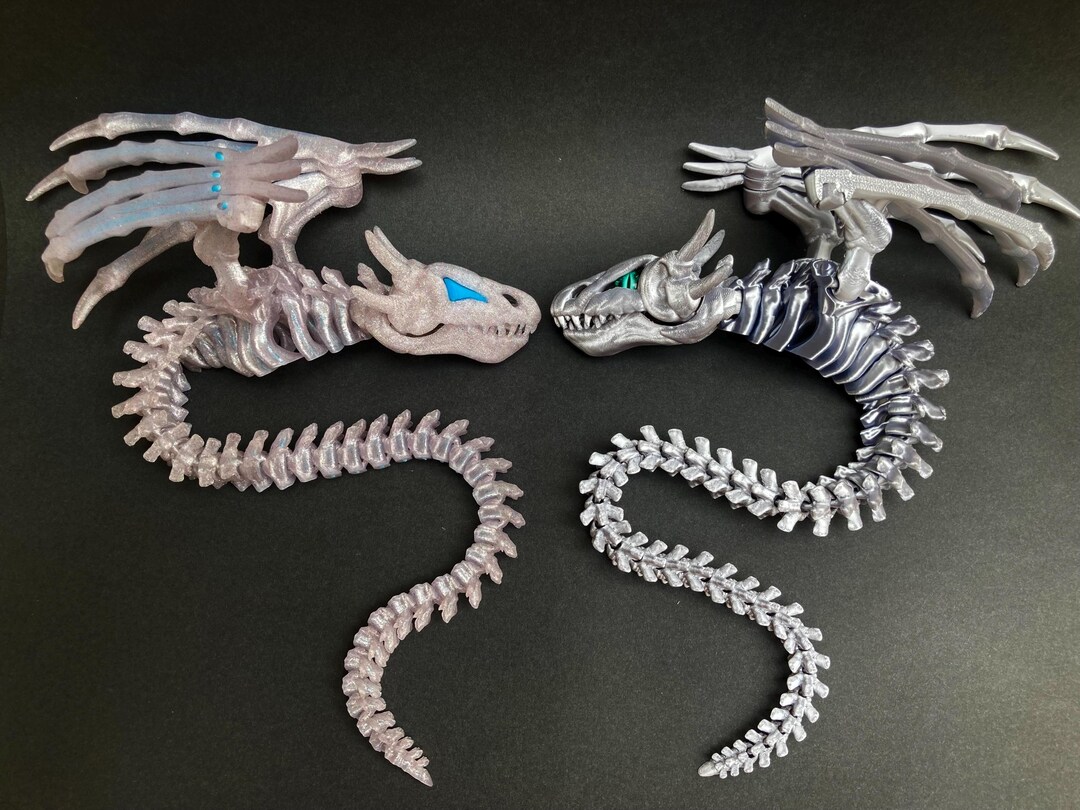 Skeleton of a Biting Dragon - Etsy