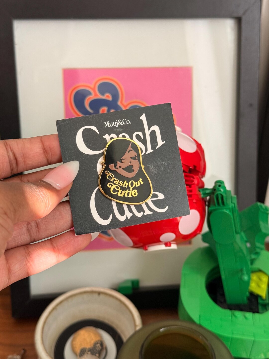 Crash Out Enamel Pin • Sassy Feminist Lapel Pin - Etsy