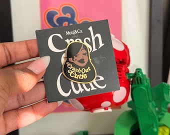 Crash Out Enamel Pin • Sassy Feminist Lapel Pin - Etsy