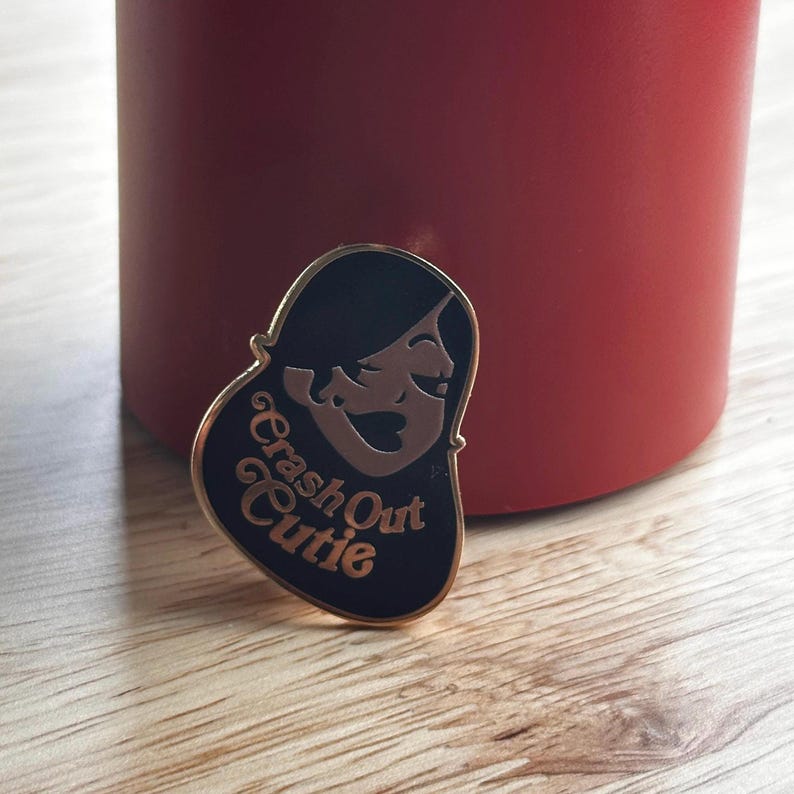 Crash Out Enamel Pin • Sassy Feminist Lapel Pin - Etsy