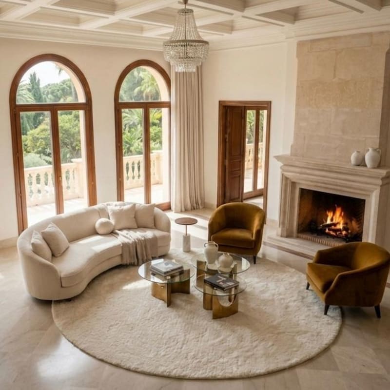 Ivory Round Rugs - Etsy