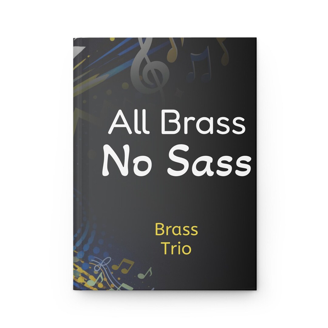 Jazz Themed Blank Journal for Music Students & Musicians | All Brass No ...