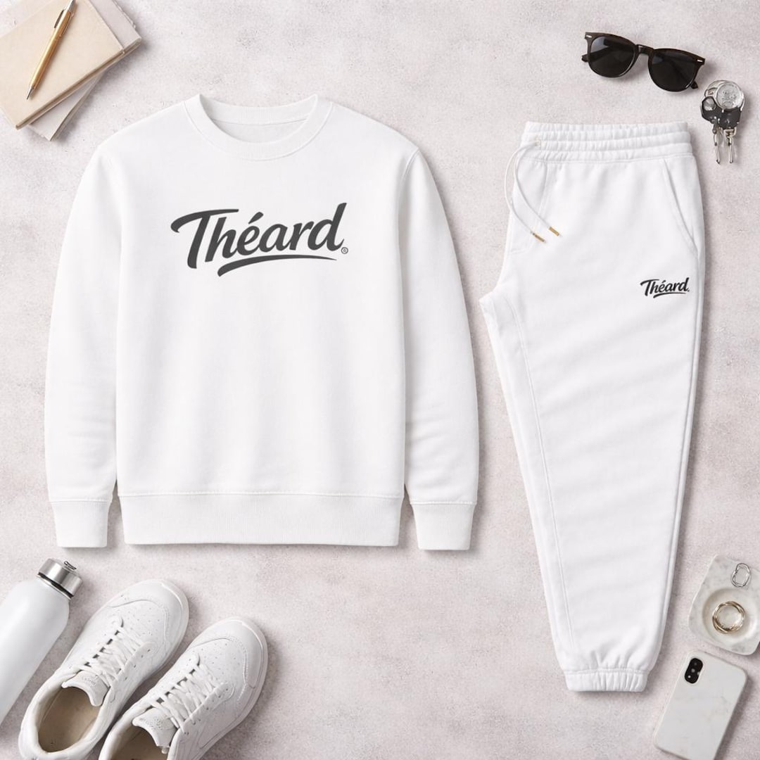 Théard Signature Classic White Sweat Set – Minimal Luxury - Etsy
