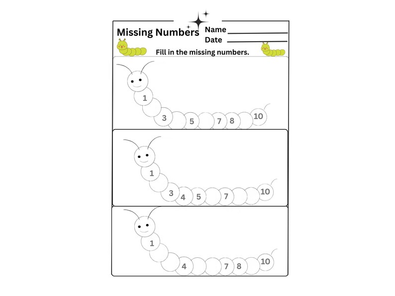 Numbers Worksheets for Preschool Write and Trace Numbers Counting ...