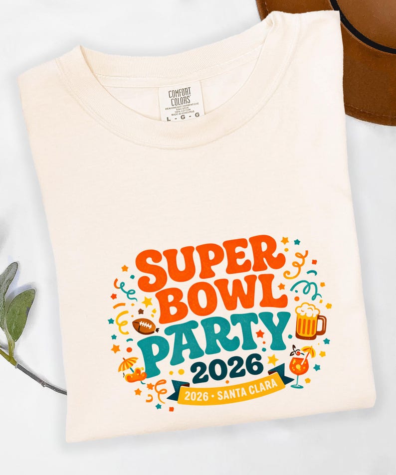 Super Bowl Party 2026 Shirt Santa Clara | Funny Football Game Day ...