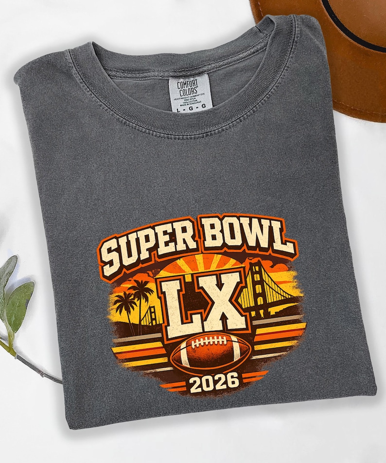 Super Bowl LX 2026 Shirt Retro California Design | Football San ...