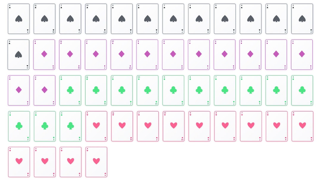 Pastel Playing Cards, Kawaii Game Dev Asset, Stream Overlay (SVG, PNG ...