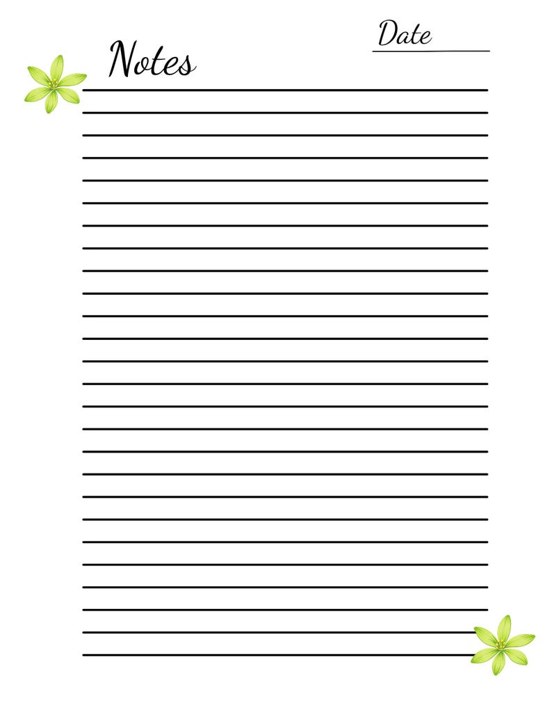 Easy Notes: Your Printable Digital Companion - Etsy