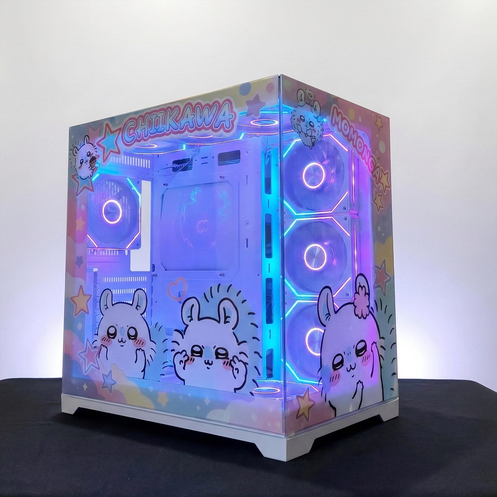 Chiikawa PC Case Skin – Static Cling Glass Skin – Tempered Glass Wrap ...
