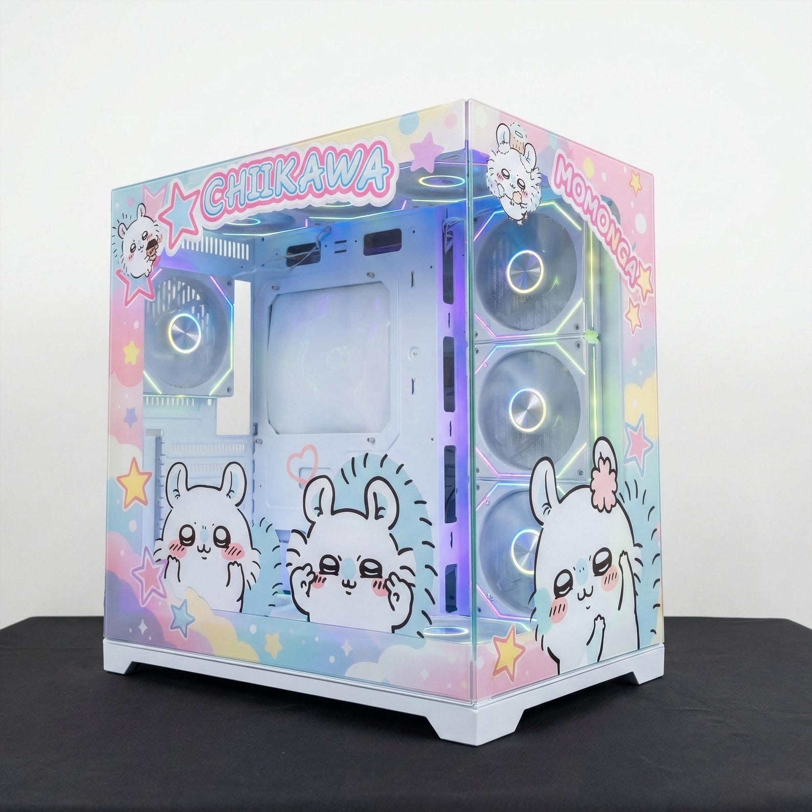 Chiikawa PC Case Skin – Static Cling Glass Skin – Tempered Glass Wrap ...