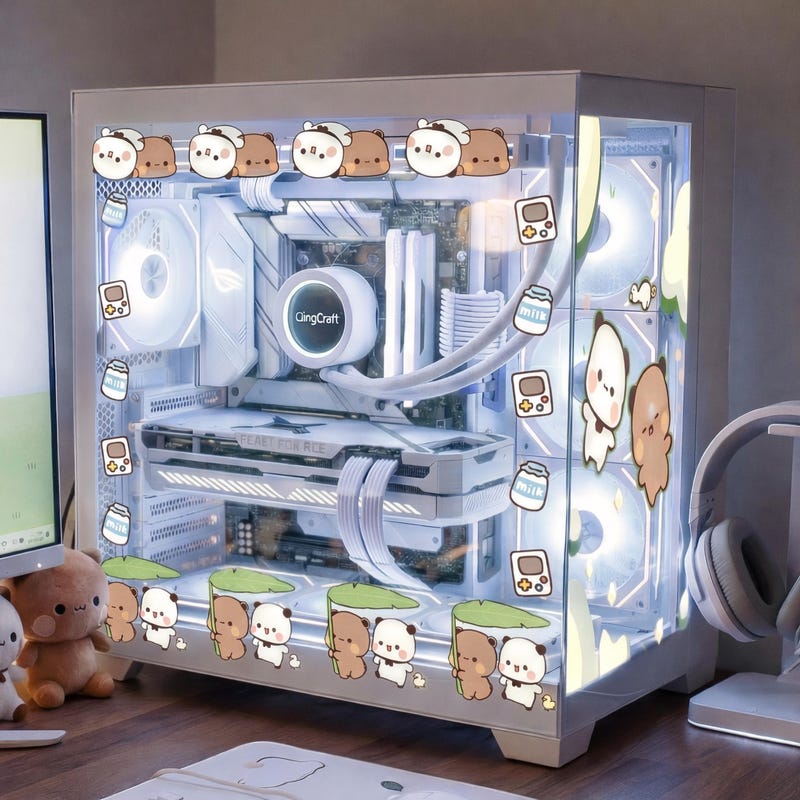 Pc Case Decal Cute - Etsy