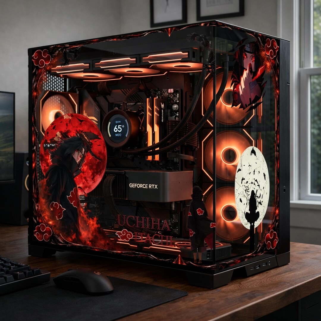 Rogue Ninja Raven PC Skin | Red Moon Anime Aesthetic | Dark Fantasy ...