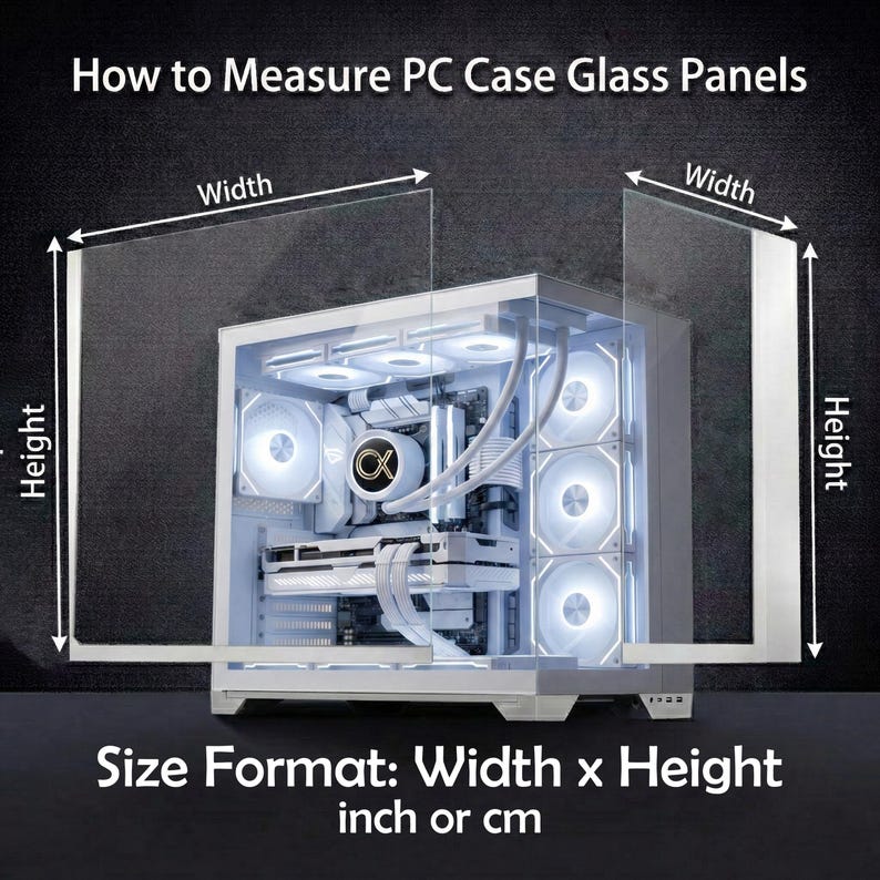 Cyber Sakura PC Case Skin | Cherry Blossom Static Cling for Glass Panel ...