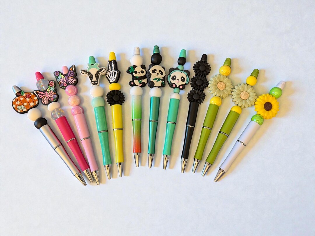 Handmade Nature Theme Beaded Ballpoint Pens - Etsy