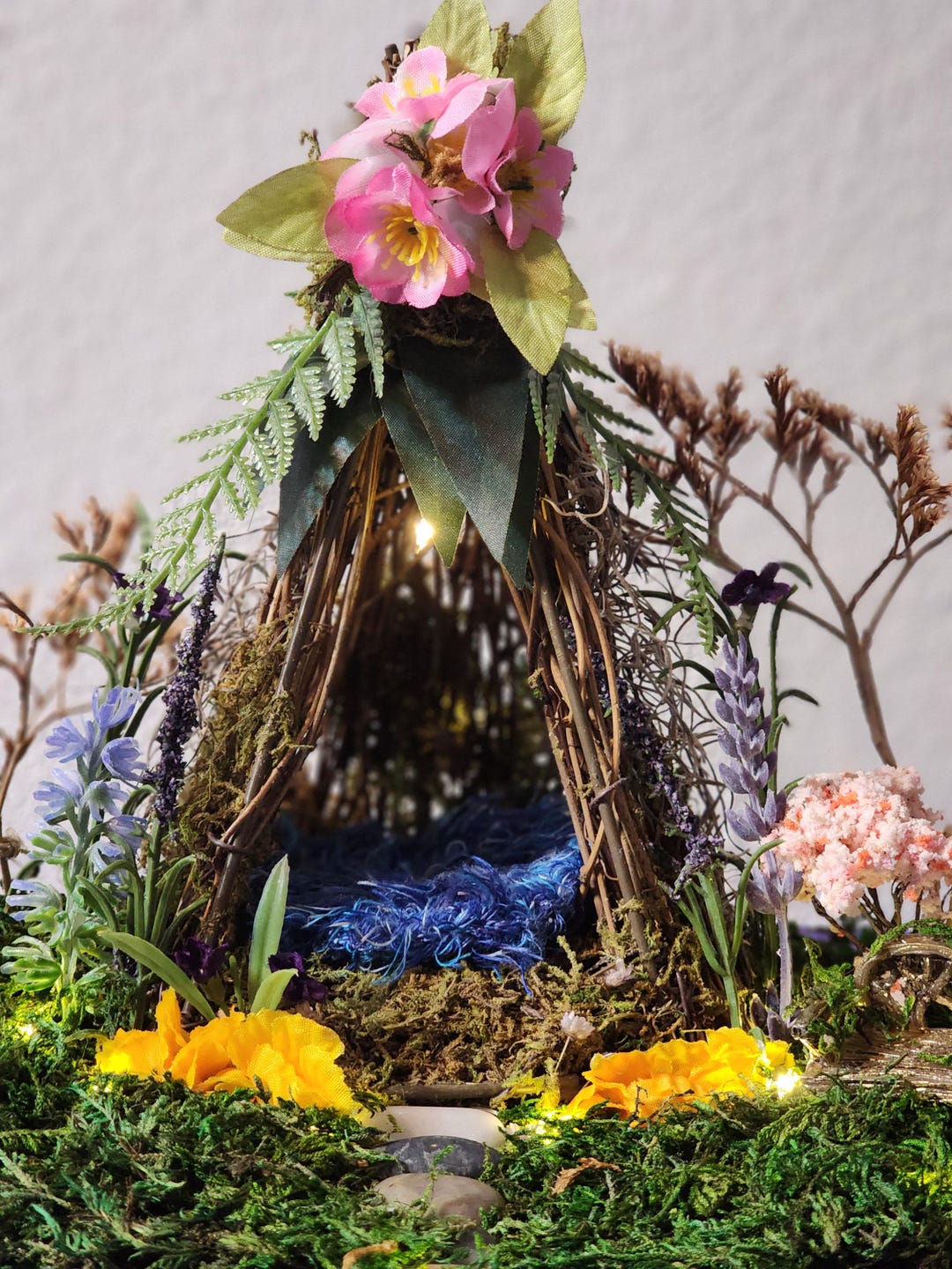 Enchanted Forest Teepee Fairy House – Lit Bed, Hammock & Armchair ...