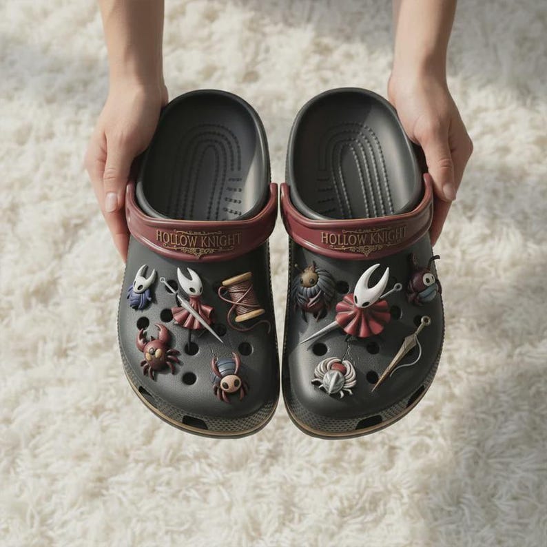 Hollow Knight Clogs Silksong Game Shoes Metroidvania Fan Gift Hornet ...