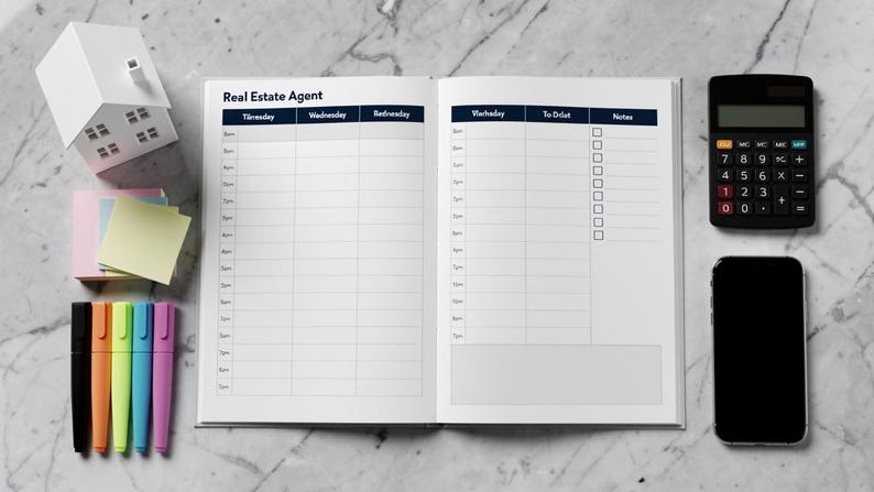2026 Real Estate Agent Planner, Business Organizer (PDF Download) - Etsy