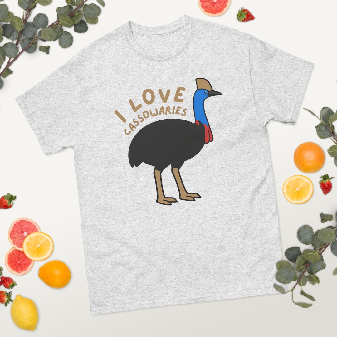 Cassowary - I Love Cassowaries - Adult Unisex T-shirt - Etsy