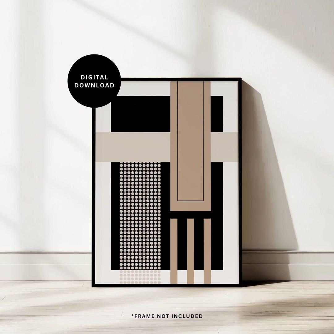 Modern Abstract Angles Wall Art, Contemporary Digital Art, Abstract ...