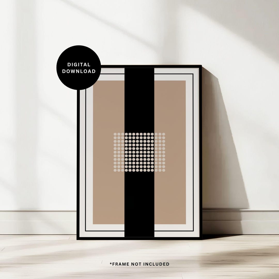 Modern Abstract Dotted Wall Art, Contemporary Digital Art, Abstract ...
