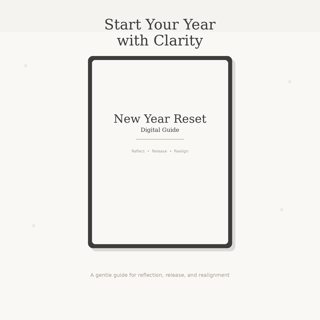 New Year Reset Guide | Gentle Goal Setting Planner | iPad Goodnotes ...