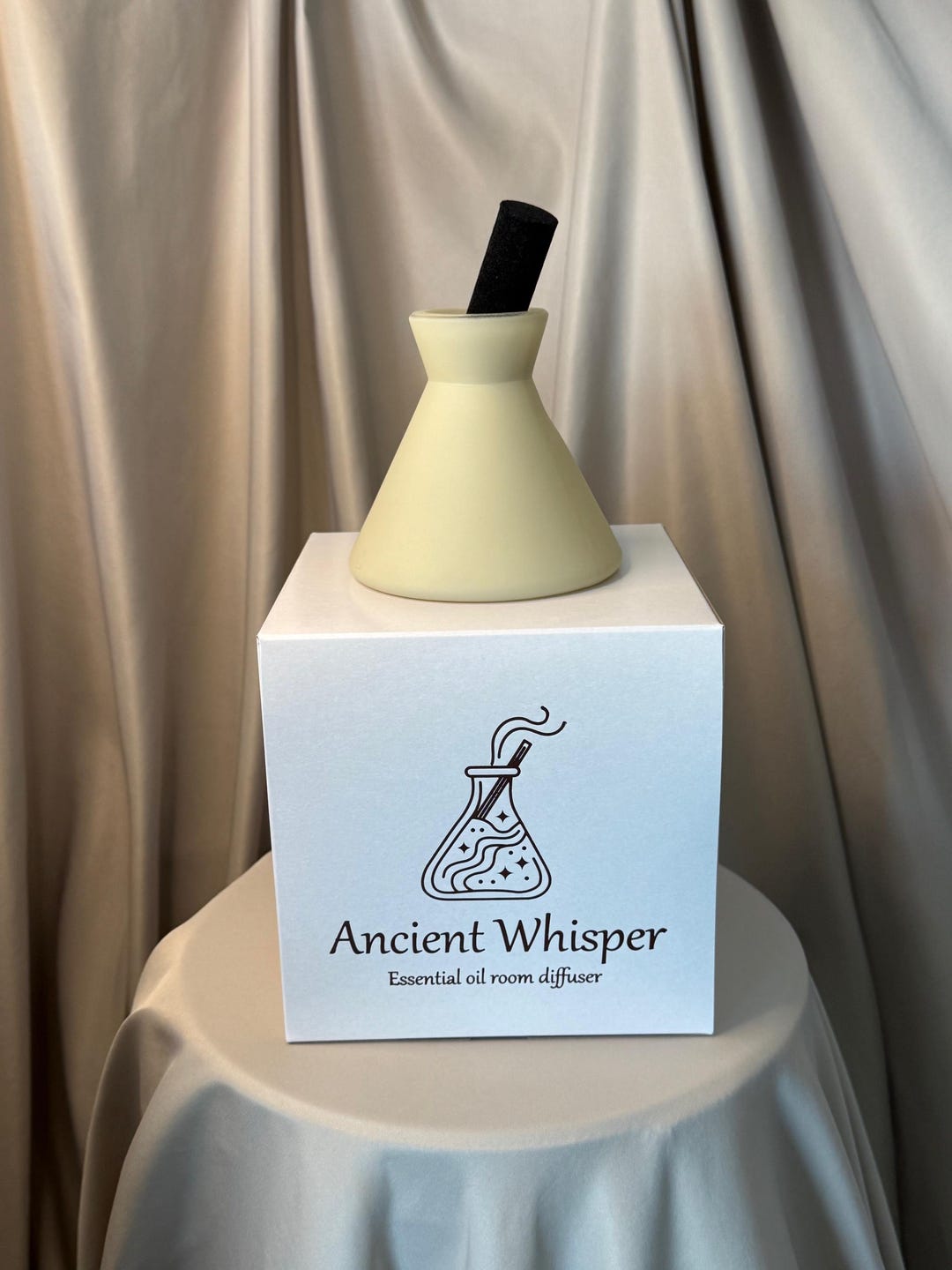 Cream Glass Essential Oil Diffuser, Room Scent & Deodorize. Included ...