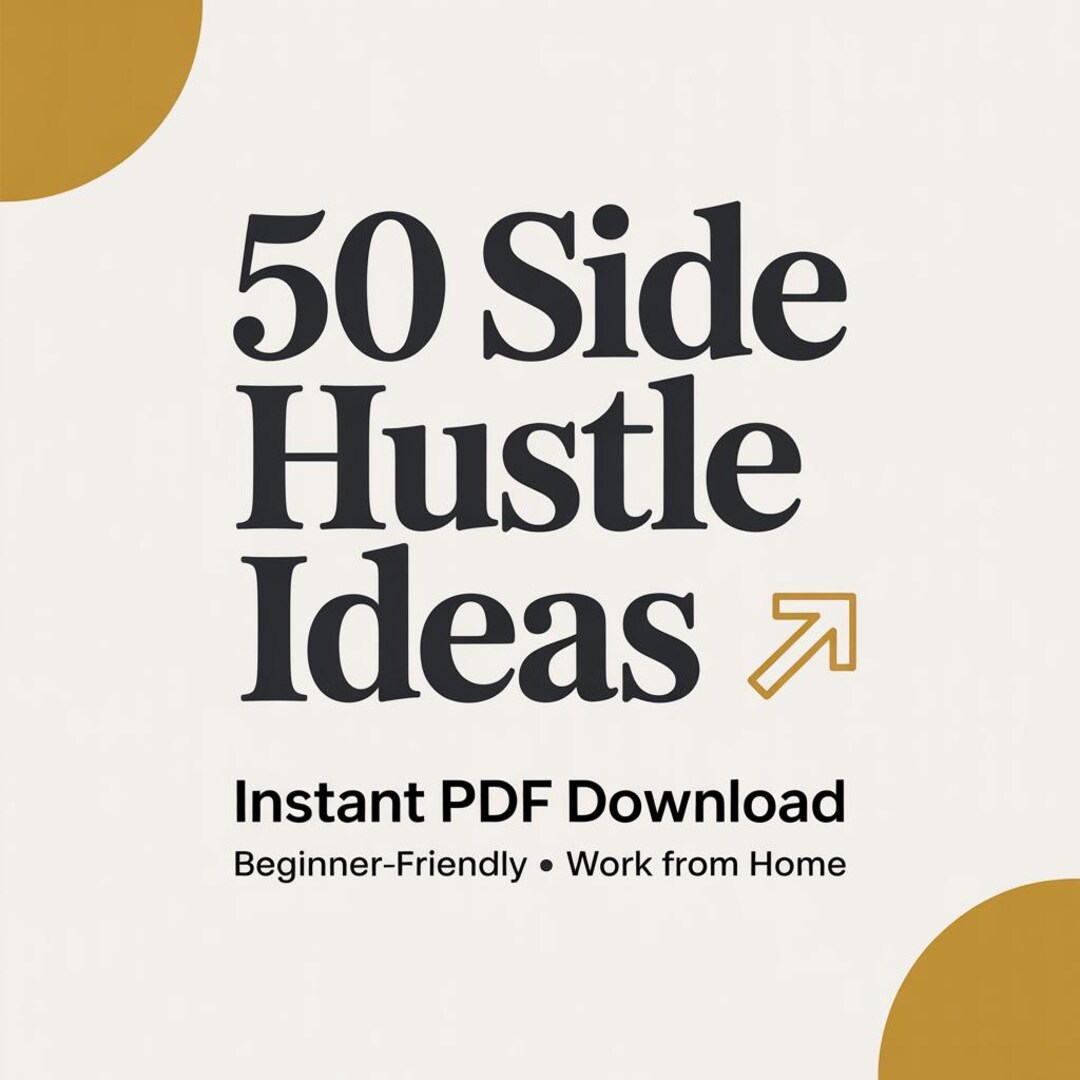 50 Side Hustle Ideas for Beginners | Step-by-step Guide (PDF Download ...