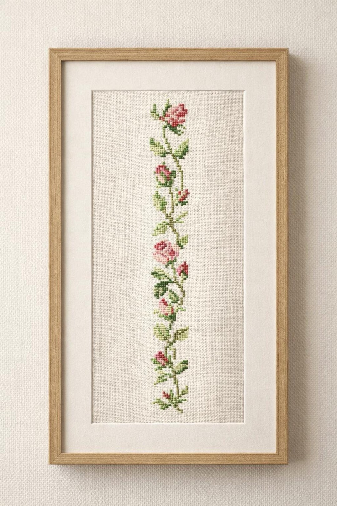 Rose Border Cross Stitch Pattern – Floral Sampler – PDF Download - Etsy