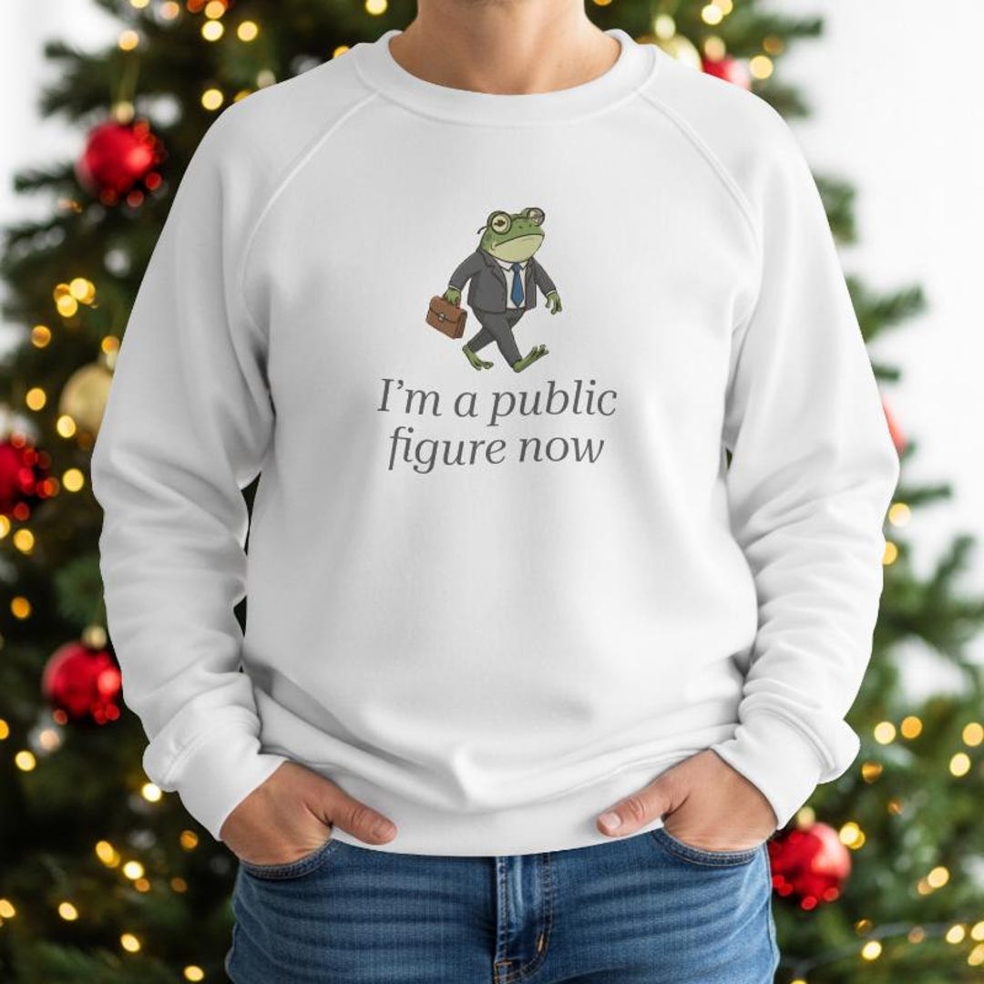 Funny Frog Meme PNG, I'm A Public Figure Now, Sarcastic Humor (digital ...