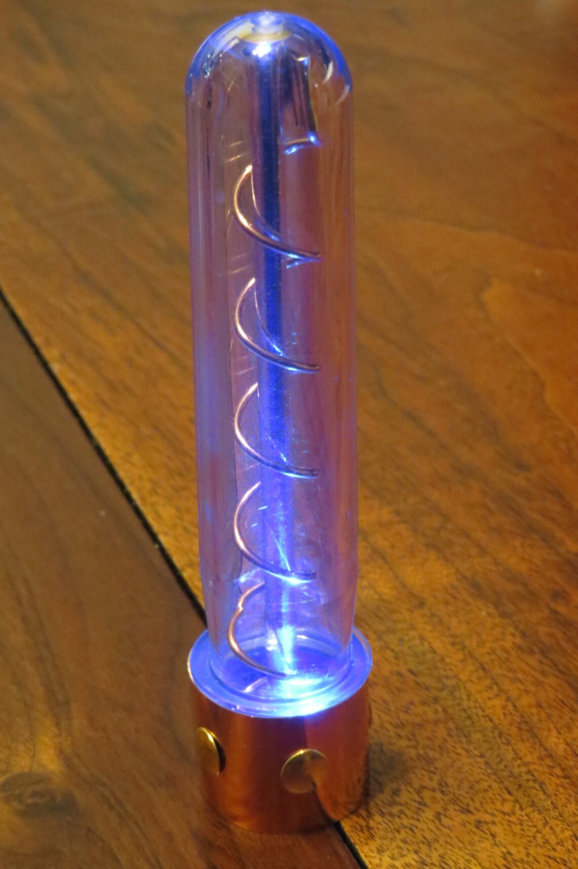 Steampunk Tube Tesla Tube Underlight 9vdc Powered Brass - Etsy UK