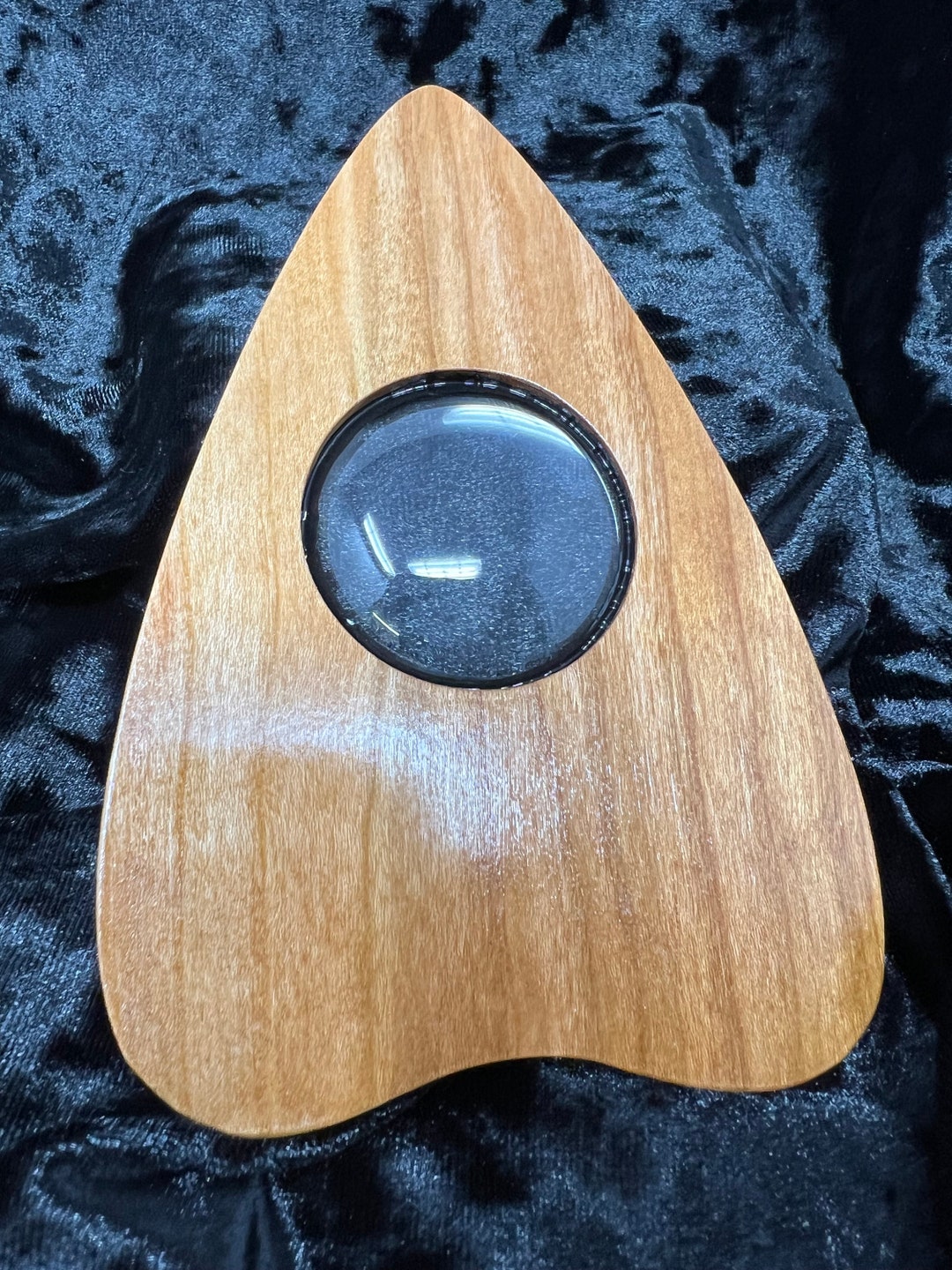 Small Finished Hickory Wood Ouija Board Planchette - Ouija Board ...