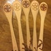 12 Inch Oak Wood Kitchen Witch Spoon Pentagram-witch's Knot-triple ...