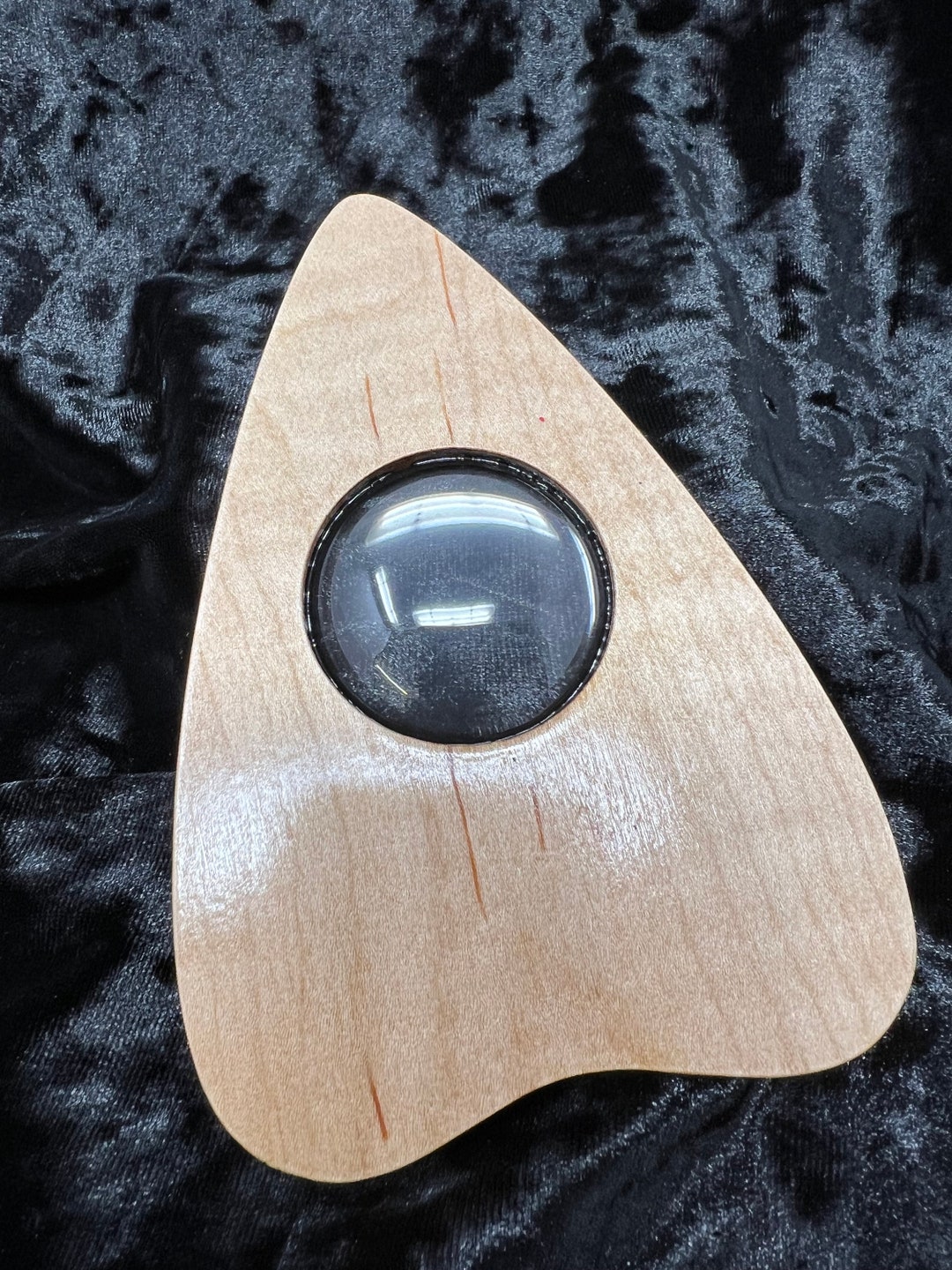 Small Finished Maple Wood Ouija Board Planchette - Ouija Board Pointer ...