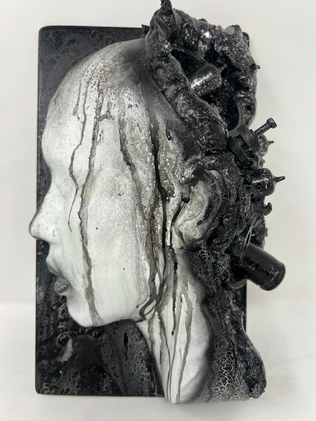 Original HR Giger Inspired Steampunk Assemblage Sculpture (12 X 7 In ...