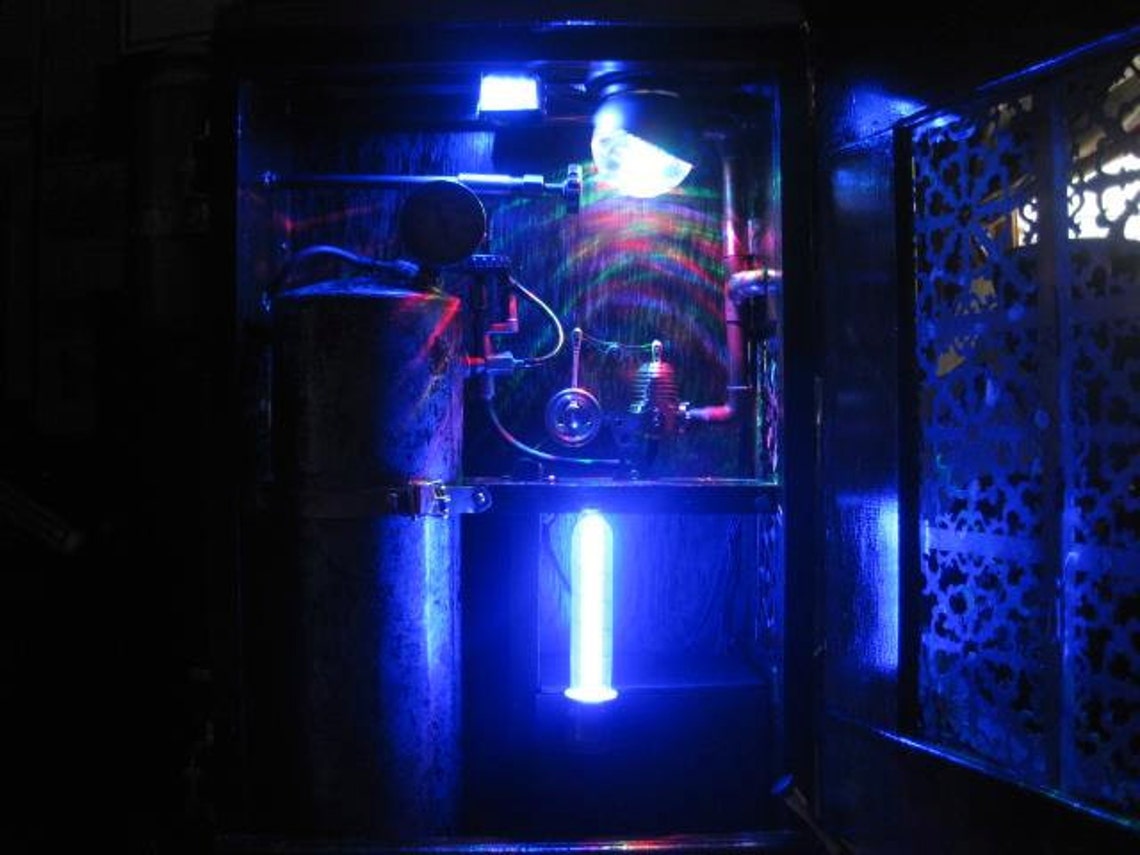Brass Base Steampunk Tesla Tube 9V Light Up - Etsy