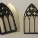 Gothic Window Frames Gaming Miniature TERRAIN 4 Frames With Clear ...