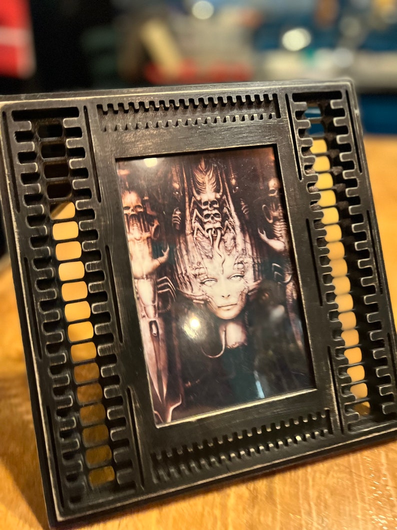 HR Giger Biomechanics Inspired 4x6 Picture Frame PRE ORDER - Etsy