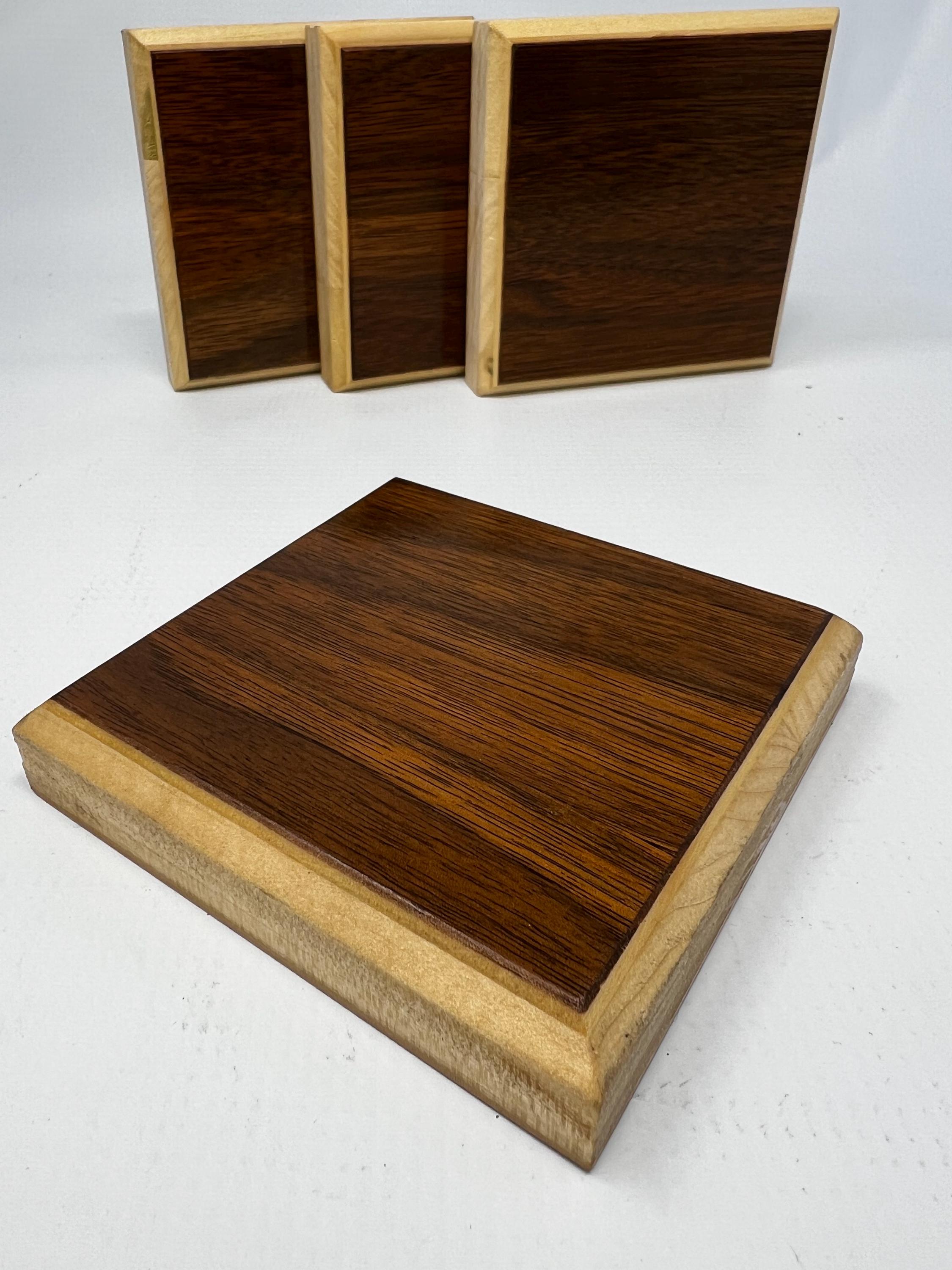 Chamfered Walnut Veneer Wood Display Base - 4x4 Inch - Etsy