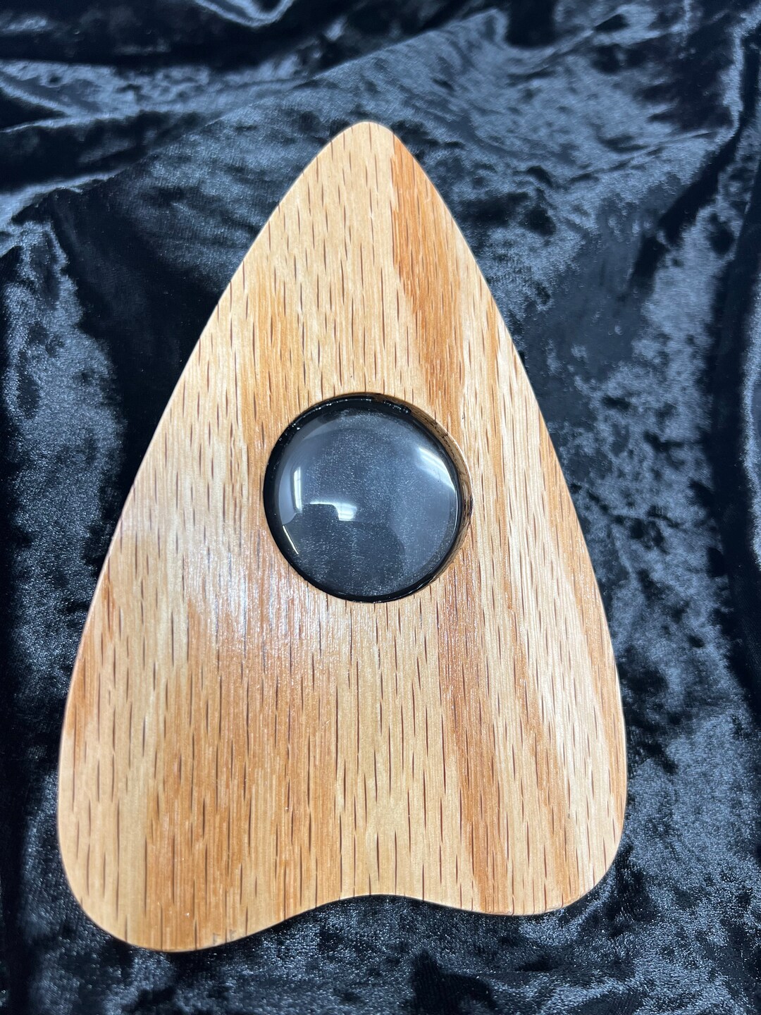 Finished Oak Wood Ouija Board Planchette - Ouija Board Pointer With Glass Eye #18 - Etsy