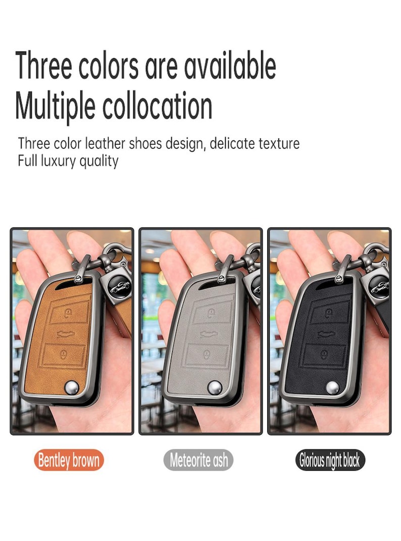 Customizable Genuine Leather Key Pouches, Suitable for Volkswagen Golf ...